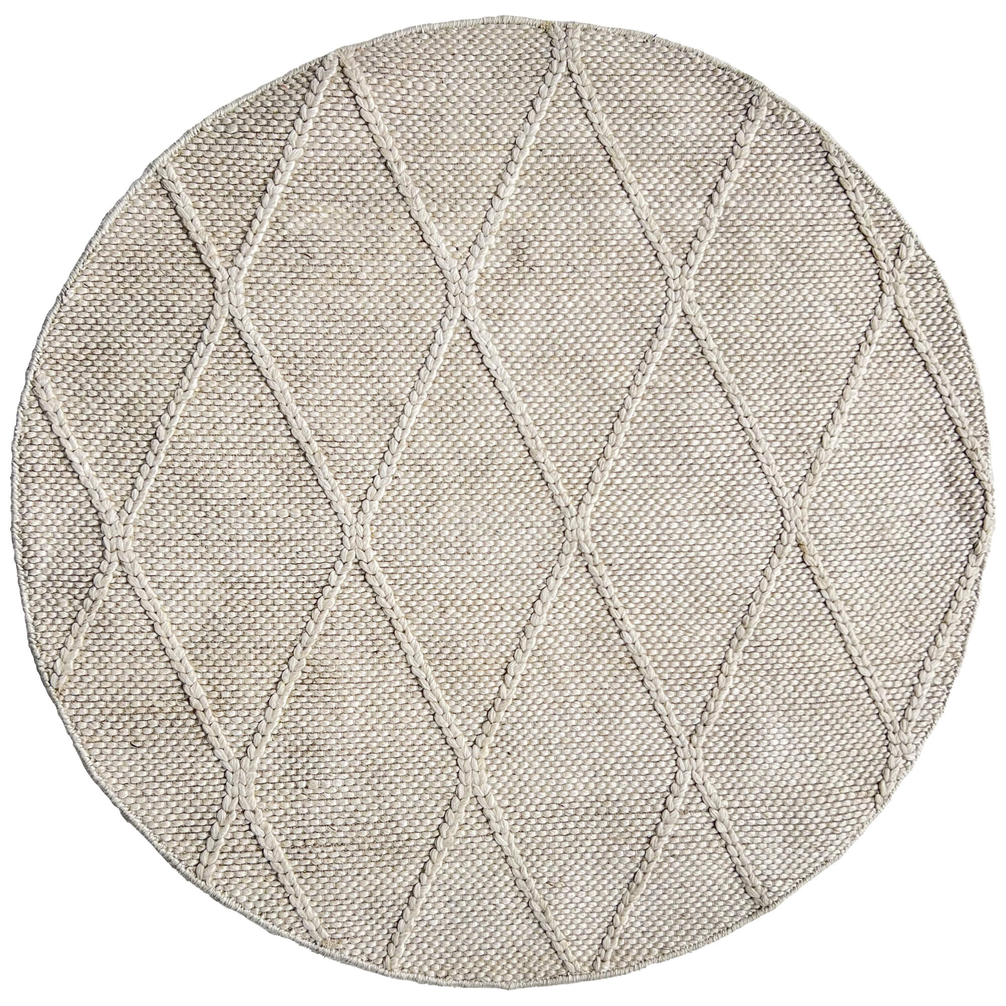 Ombre Cream Round Rug – Rugs N More