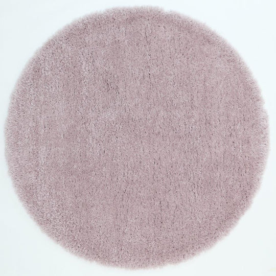 Flokati Shag Rug Light Pink Round – Rugs N More