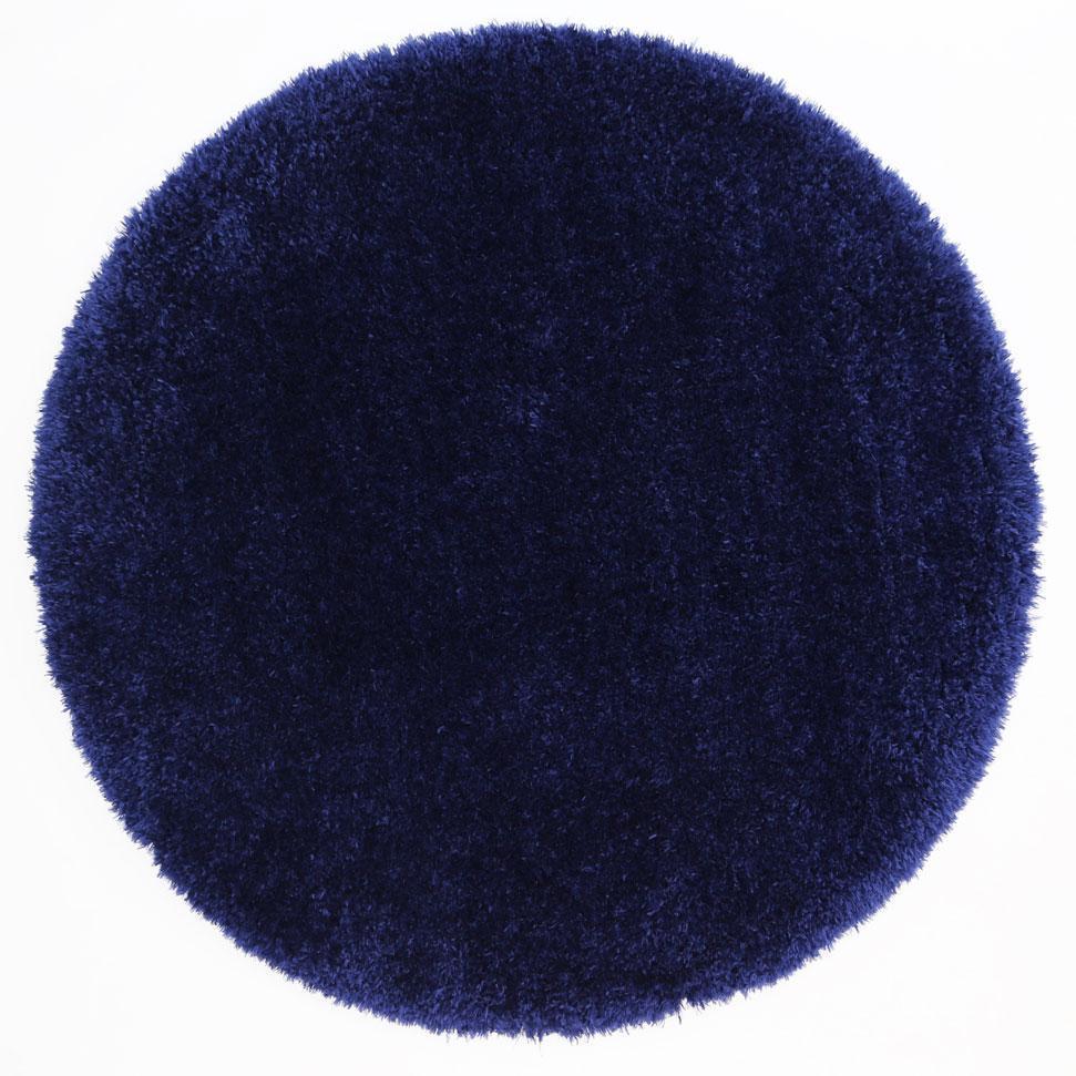 Flokati Shag Rug Navy Round – Rugs N More